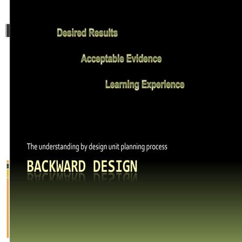 Planning By Unit | PPT