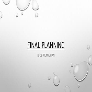 Planning final | PPT