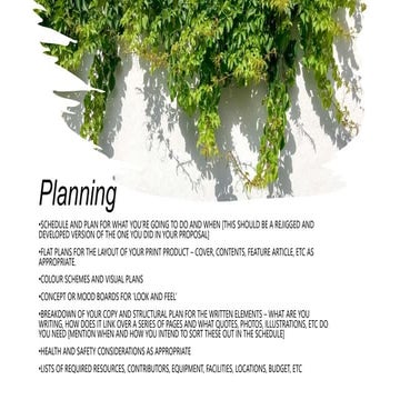 Planning fmp | PPT