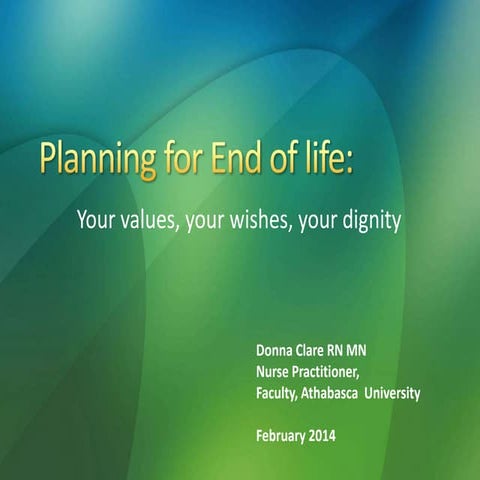 Planning for end of life | PPTX