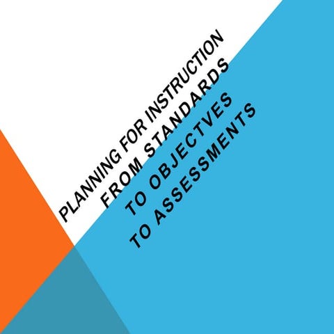 Planning for instruction | PPT