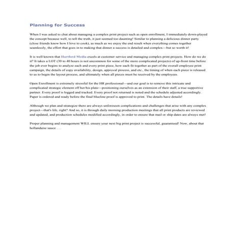 Planning for success | PDF