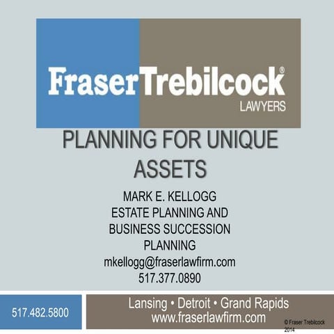 Planning for Unique Assets | PPTX