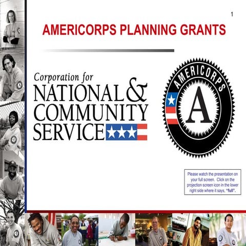 AmeriCorps Planning Grants 101 | PPT