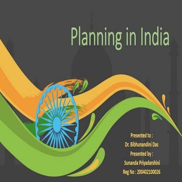 Planning in india | PPT