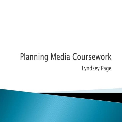 Planning Media Coursework | PPT
