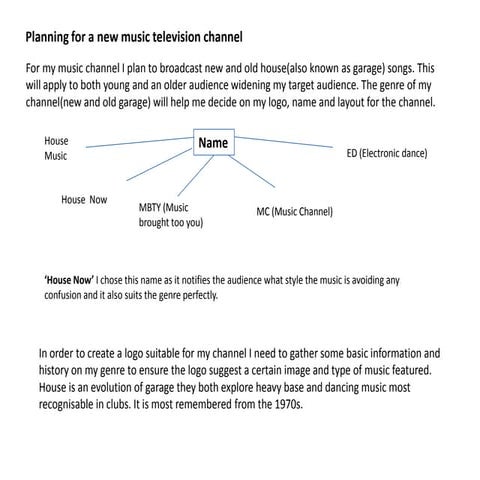 Planning music channel | PPTX