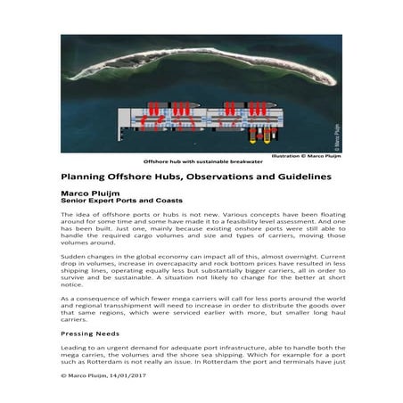 Planning offshore hubs observations and guidelines 14012017 | PDF