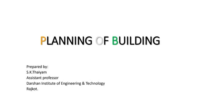 Norms for educational building | PPT