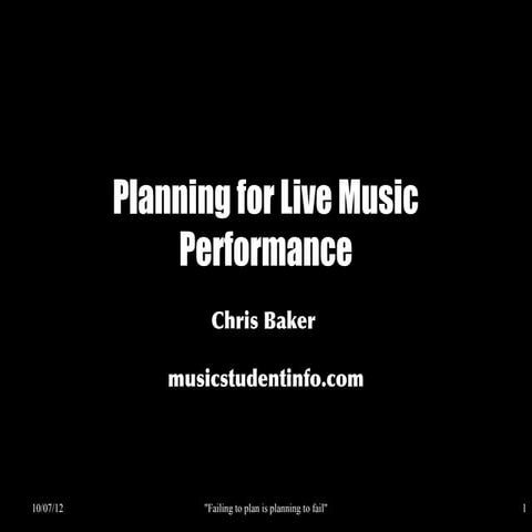 Performance Planning 1 | PPT