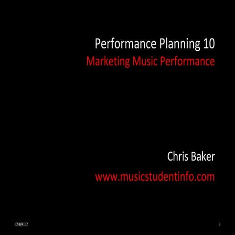 Performance Planning 10 | PPT