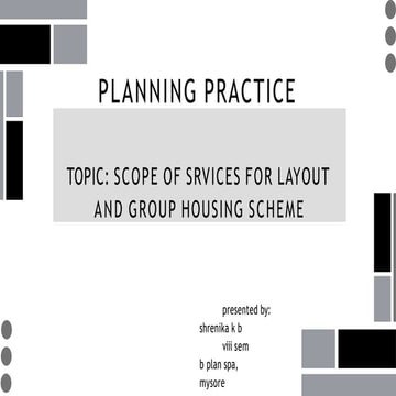 planning practice -II ( Urban and regional planning) | PPTX
