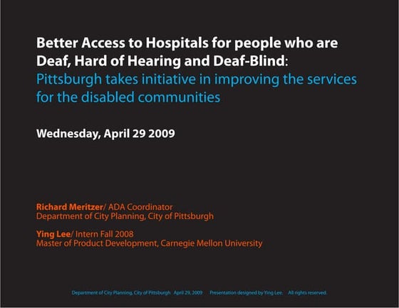 Deaf And Hard Of Hearing | PPT