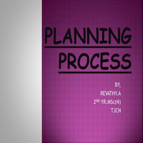 Planning process | PPTX
