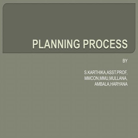 Planning process | PPTX