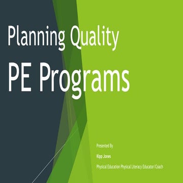 Planning Quality PE Programs | PDF