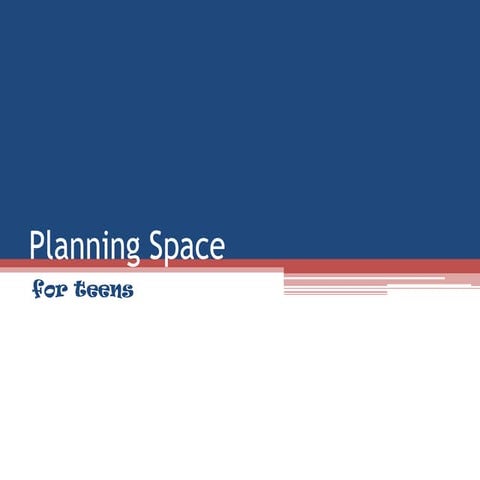 Planning YA Space in a Library | PPT