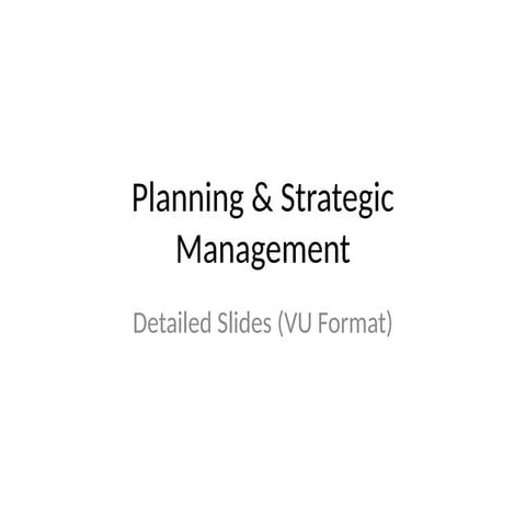 Function of Management, Planning/Strtegy | PPTX