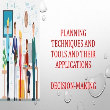 Planning tools and techniques | PPTX