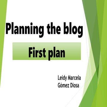 Planning the blog | PPT