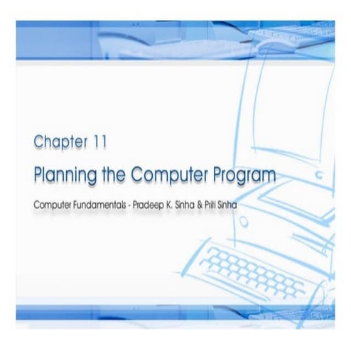 Planning the Computer Program (Pls. refer to the original document for clearer & better version ...