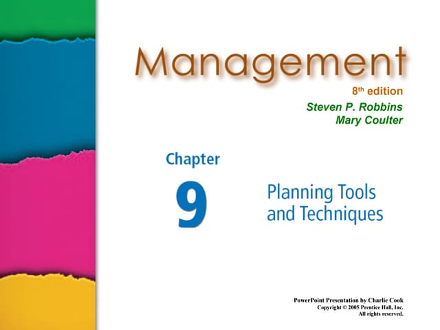Planning tools and techniques | PPTX