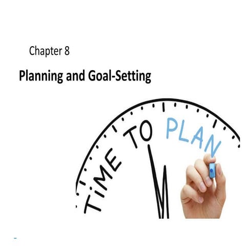 Planning work activities (ch 8) | PDF
