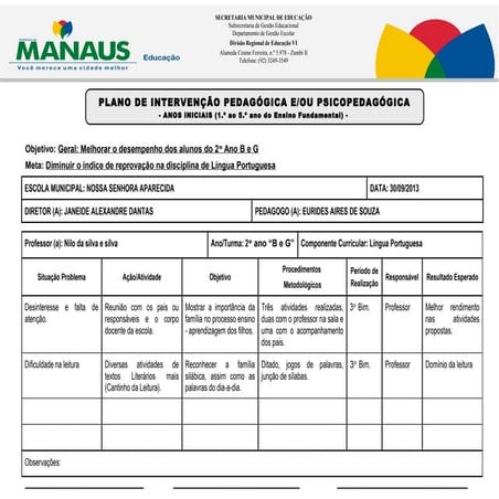 Ficha de atendimento do aee