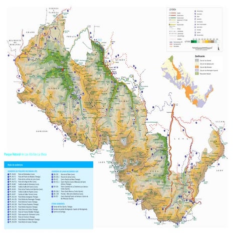 Mapa de rutas Parque Natural de las Ubiñas - La Mesa | PDF