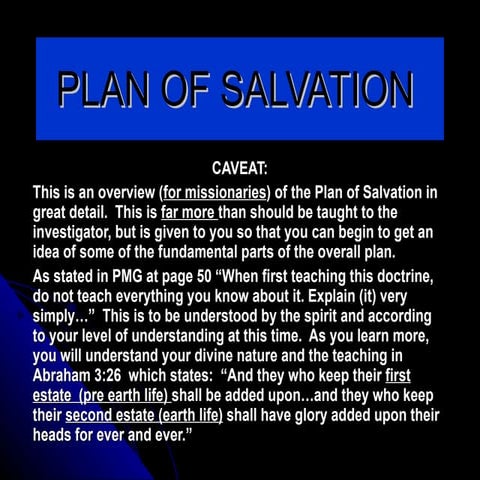 Plan of salvation english mission | PPT