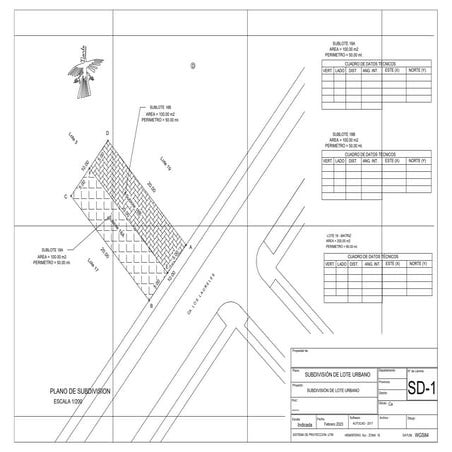 Plano De Subdivisión