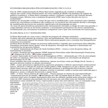 Plano real | PPT
