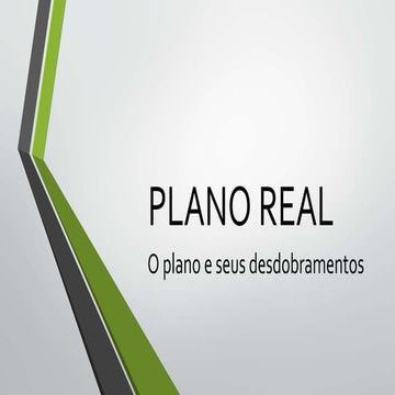 Plano real | PPTX