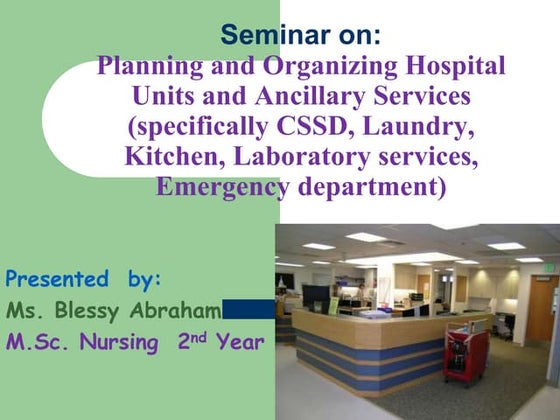 Designing of OPD and day care services | PPT