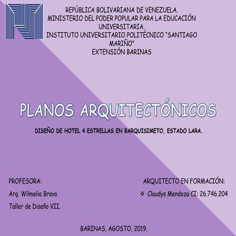PLANOS ARQUITECTÓNICOS DE HOTEL | PDF