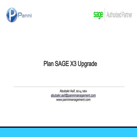 Plan sage x3 upgrade | PDF | Computing | Technology & Computing