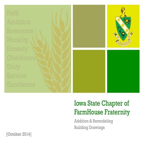 Iowa State Farmhouse Fraternity - Expansion & Remodel | PDF