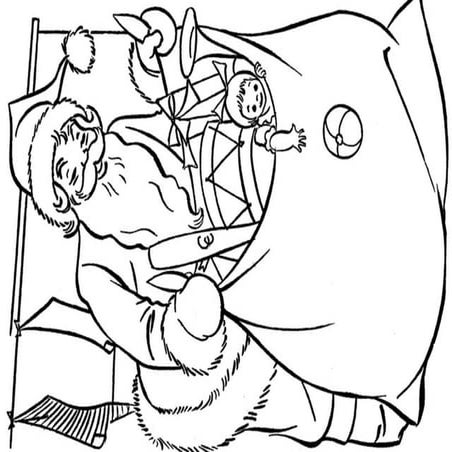 Planse de colorat Craciun - Mos Craciun 3.pdf