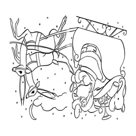 Planse de colorat Craciun sanie.pdf