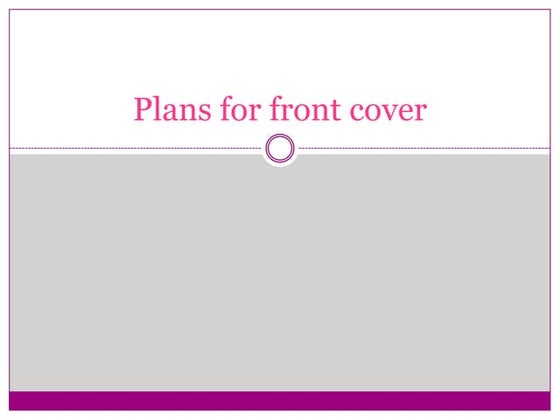 Production of school magazine front cover | PPT