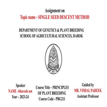 Breeding Methods For Disease Resistance Pptx