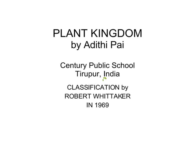 Kingdom Plantae (Concept Map) | DOCX