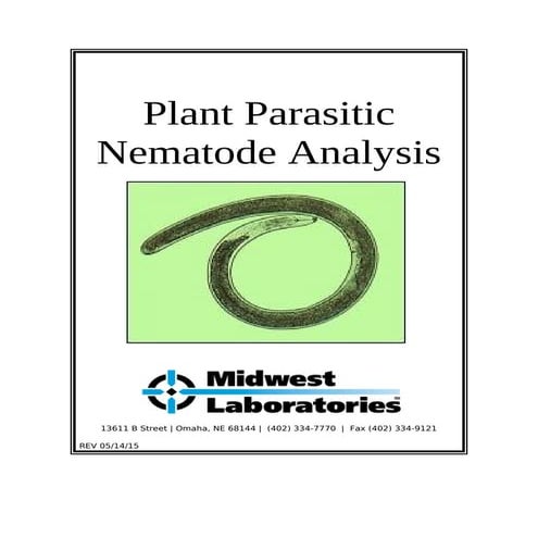 Sampling,extraction and identification of plant parasitic nematodes PPN's | PPTX