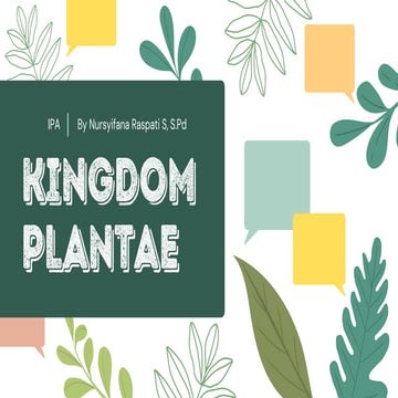 PPT MATERI KLASIFIKASI MAKHLUK HIDUP KINGDOM PLANTAE KELAS 7 SMP | PDF