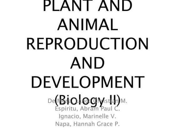 Animal and plant organs & systems | PPT
