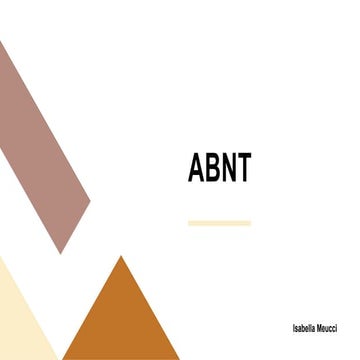 ABNT - Estrutura do trabalho acadêmico, citações e referências | PPTX