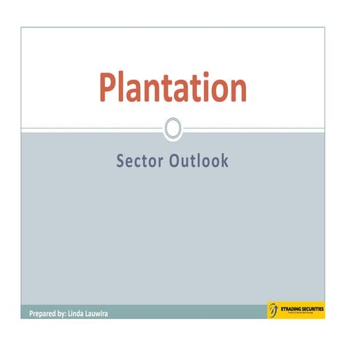Plantation sector outlook | PPT