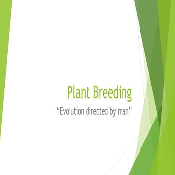 Plant breeding | PPT