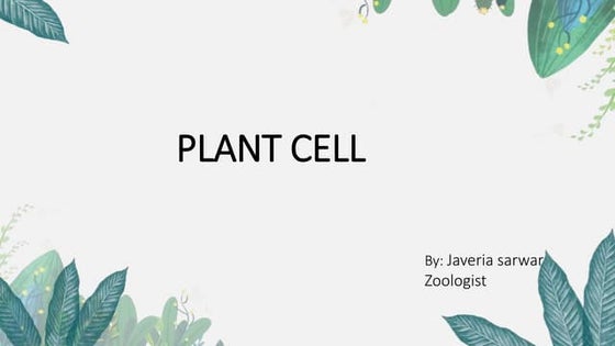 plant cells | PPTX | Gardening | Home & Garden