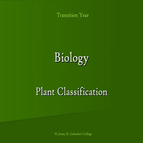 Plant classification | PPT